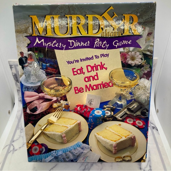 Games | Vintage Murder A La Carte Mystery Party Game Eat Drink And Be ...